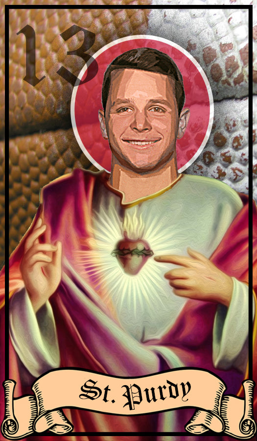 Brock Purdy Prayer Candle – Tainted Saint LLC