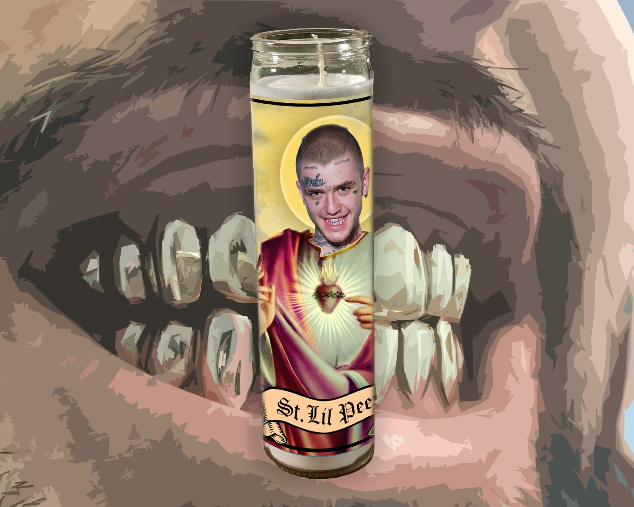 Lil Peep Prayer Candle – Tainted Saint LLC