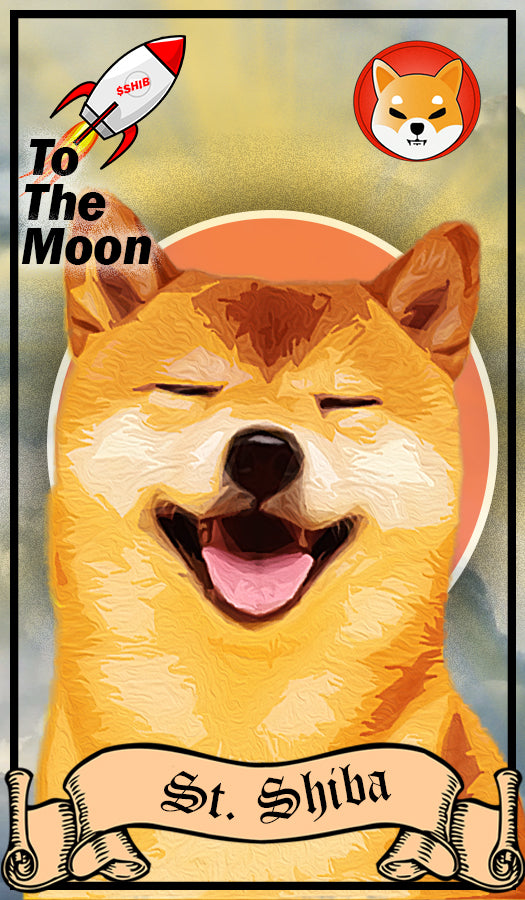 Shiba Inu Coin Prayer Card – Tainted Saint LLC