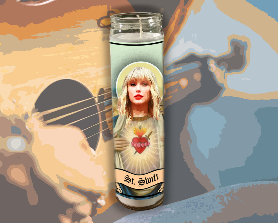 Taylor Swift Prayer Candle – Tainted Saint LLC